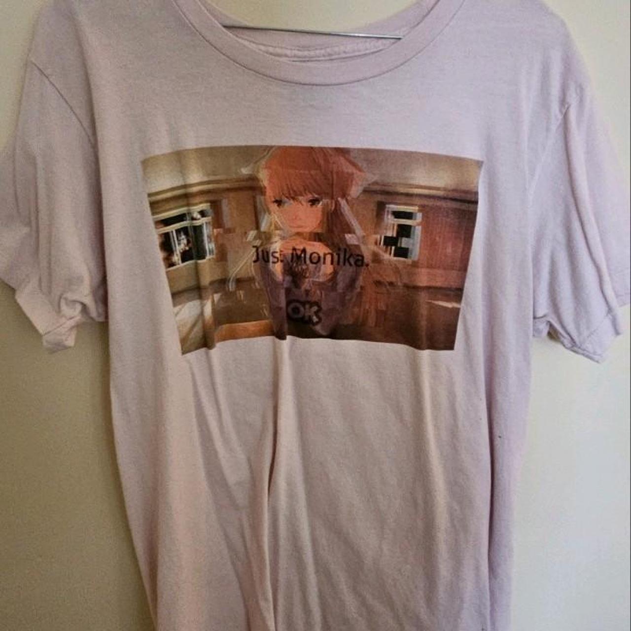 DOKI DOKI LITERATURE CLUB JUST MONIKA T SHIRT SPENCERS - Depop