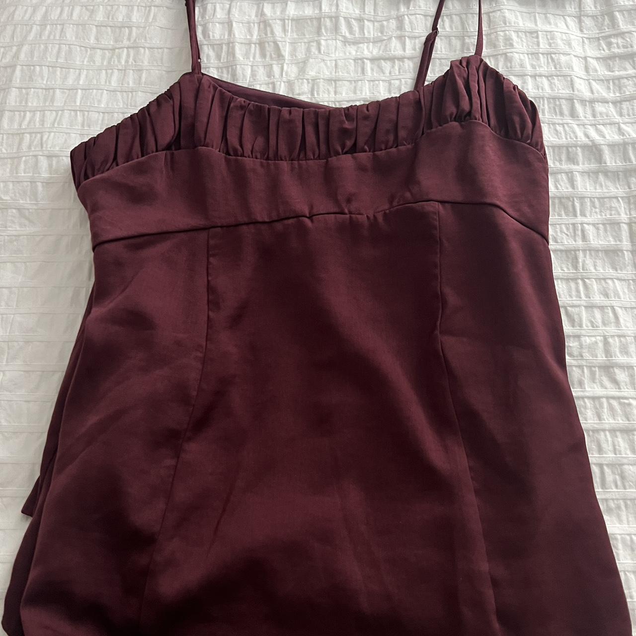 Super cute red strap tank top brim banana republic... - Depop