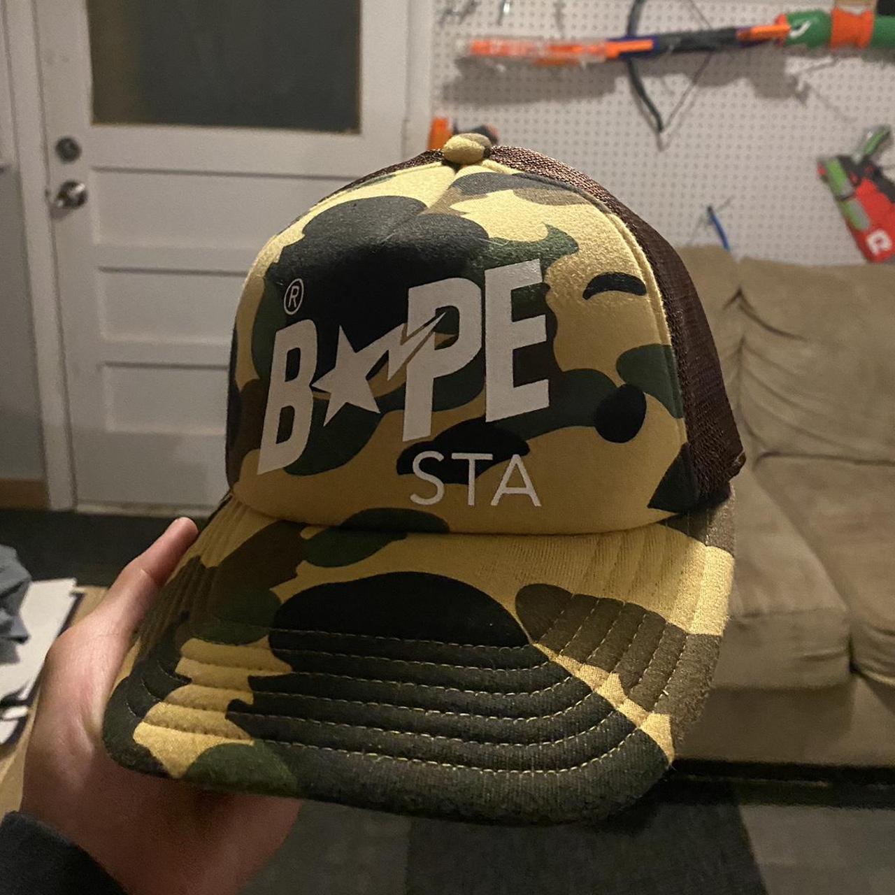 Original bathing ape foam hat - Depop