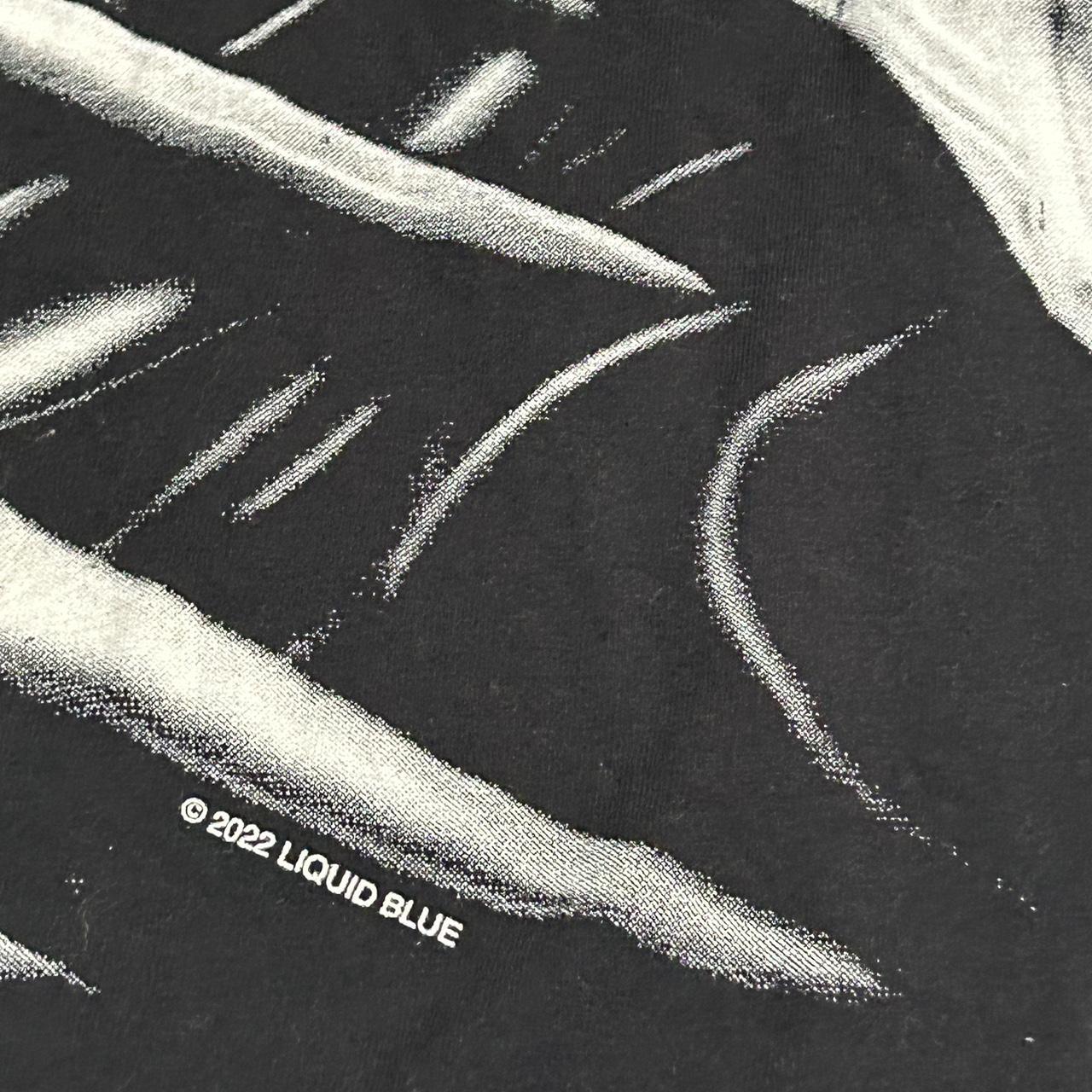 Liquid Blue AOP Skull graphic shirt - Size large |... - Depop