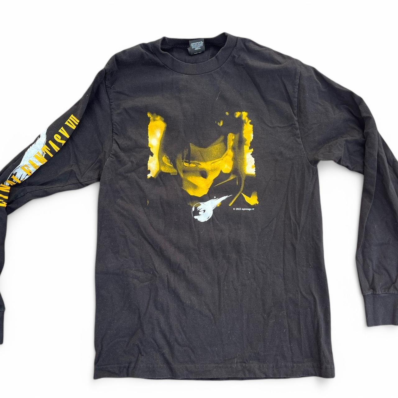 Black and yellow Final Fantasy long sleeve shirt... | Depop
