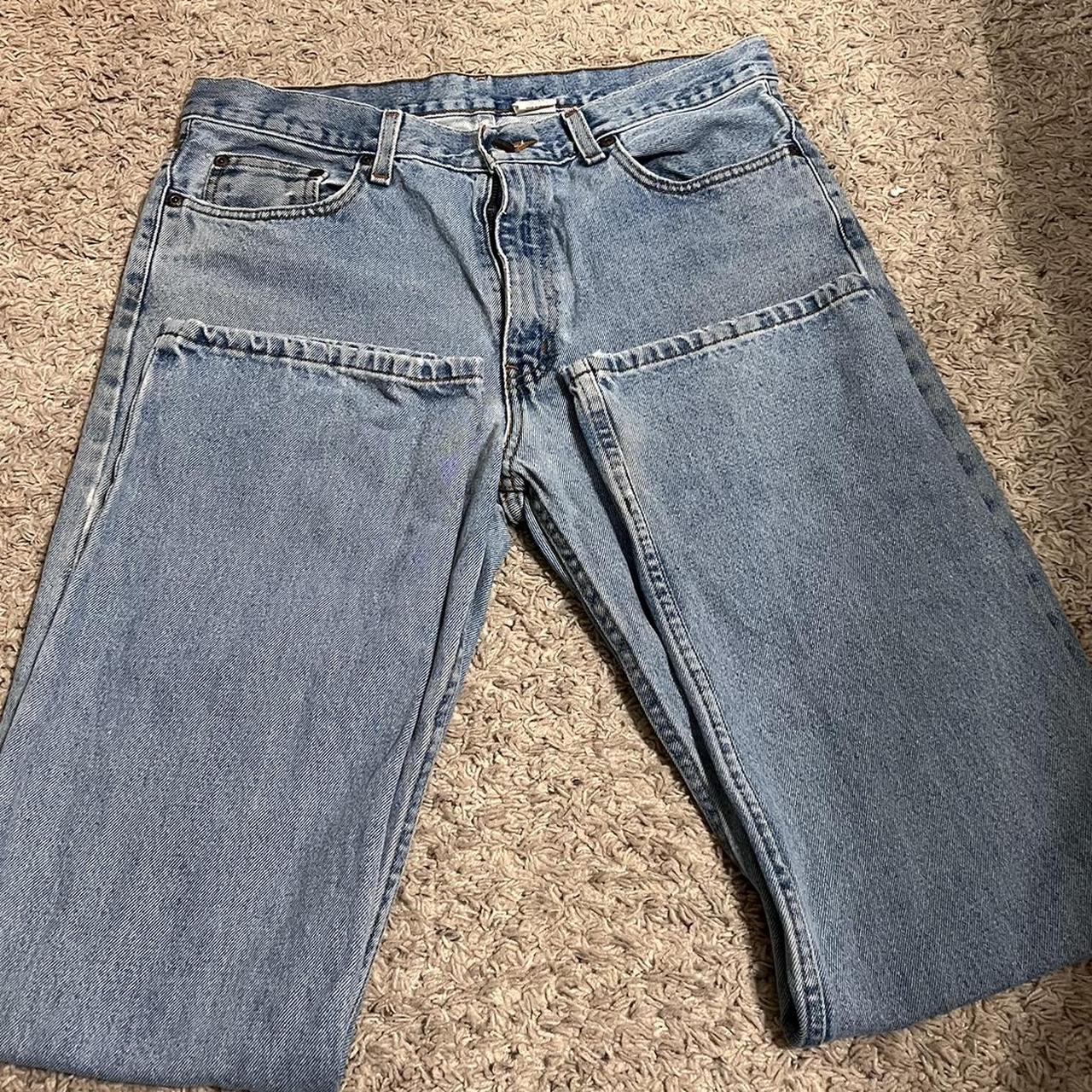 Light blue jeans No damage or stains Worn once or... - Depop