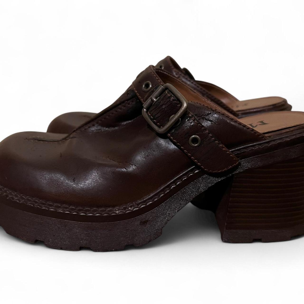 🤎Brown Y2K Mudd clog heels!!! 🤎Super adorable... | Depop