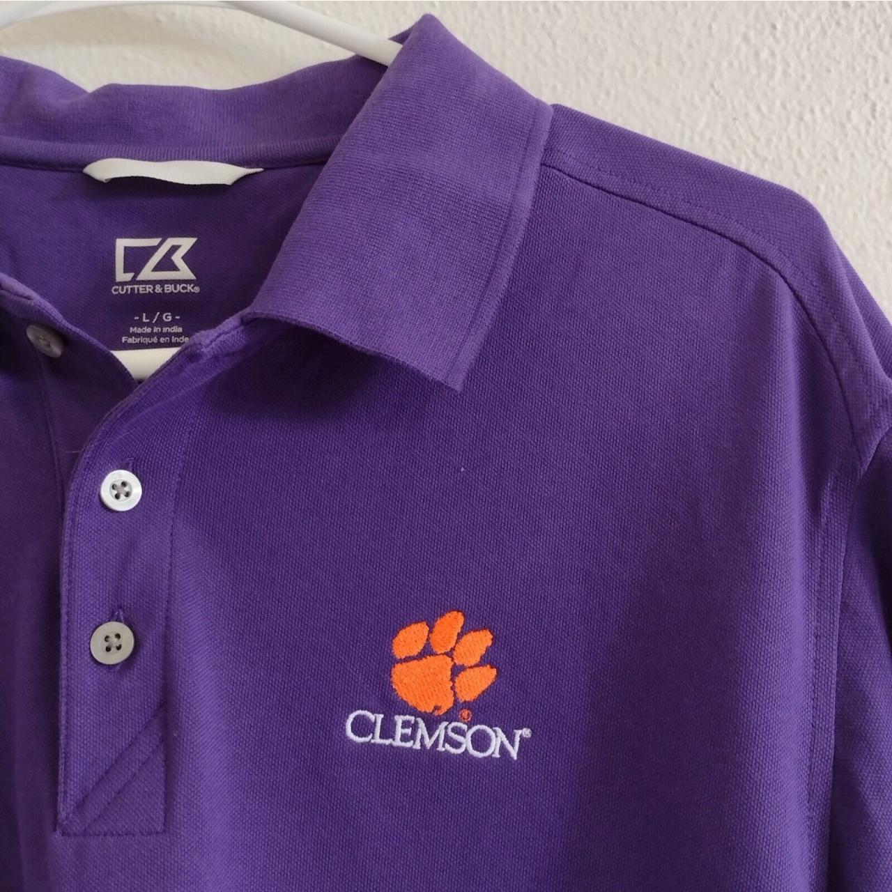 Clemson Tigers Cutter & Buck Polo Shirt Mens Large... - Depop