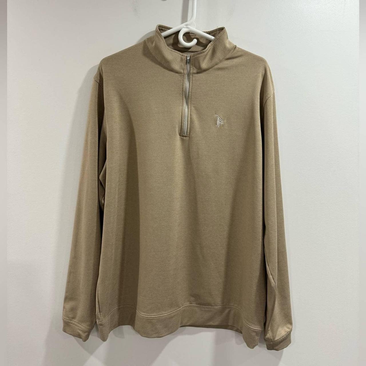 Peter Millar Perth Stretch Loop Melange 1/4 Zip Size... - Depop