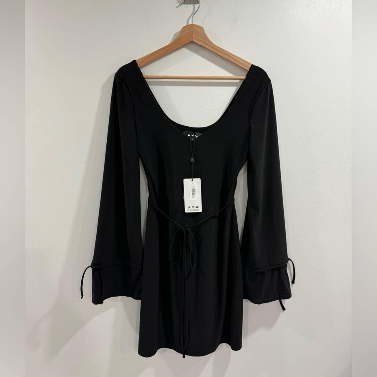 NWT AYM Studio Etta Long Sleeve Mini Dress Size... - Depop