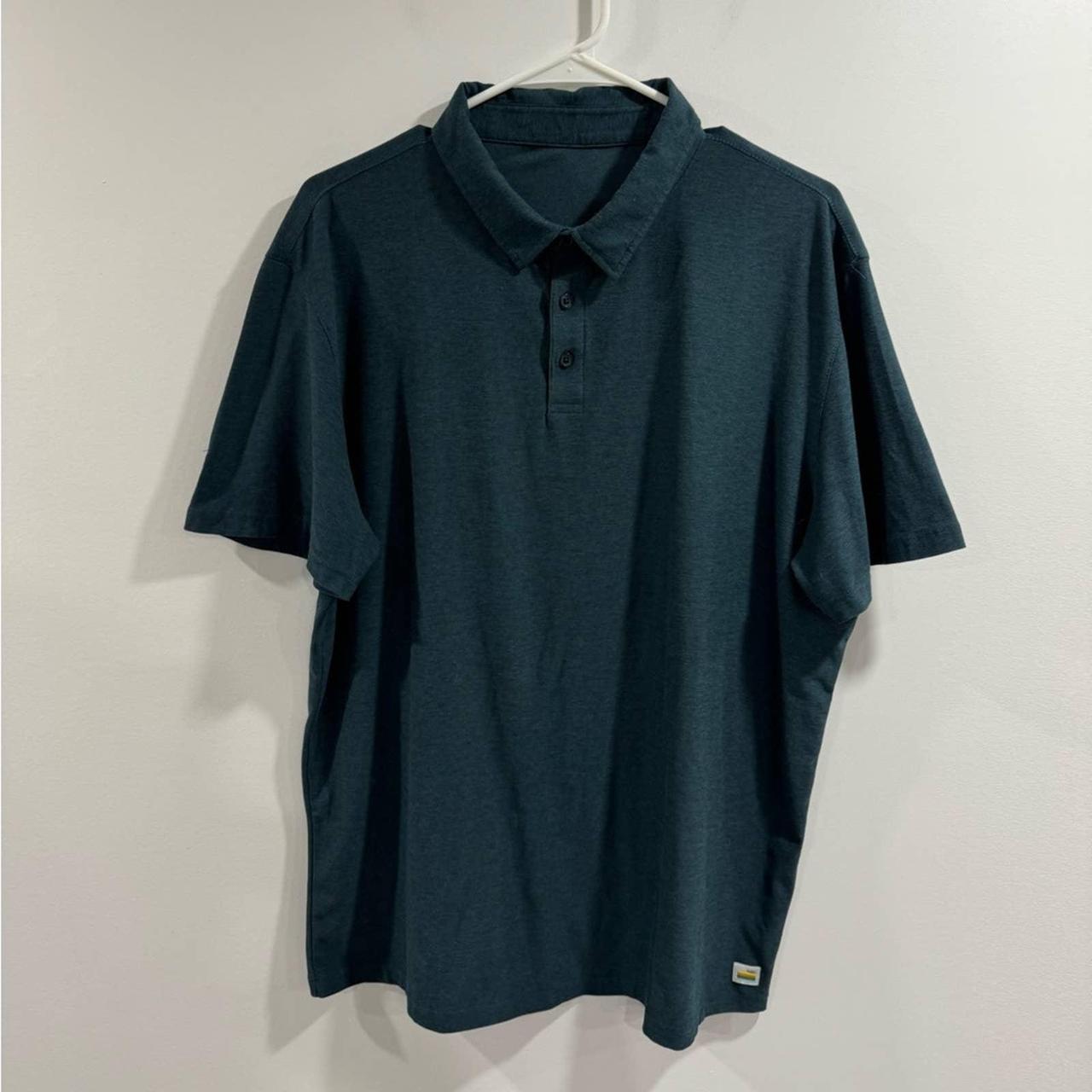 Vuori Strato Polo Shirt Blue Size Large Great... - Depop