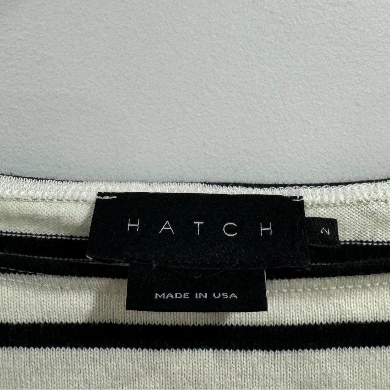 HATCH Black White Stripe Maternity Long Sleeve Top... - Depop