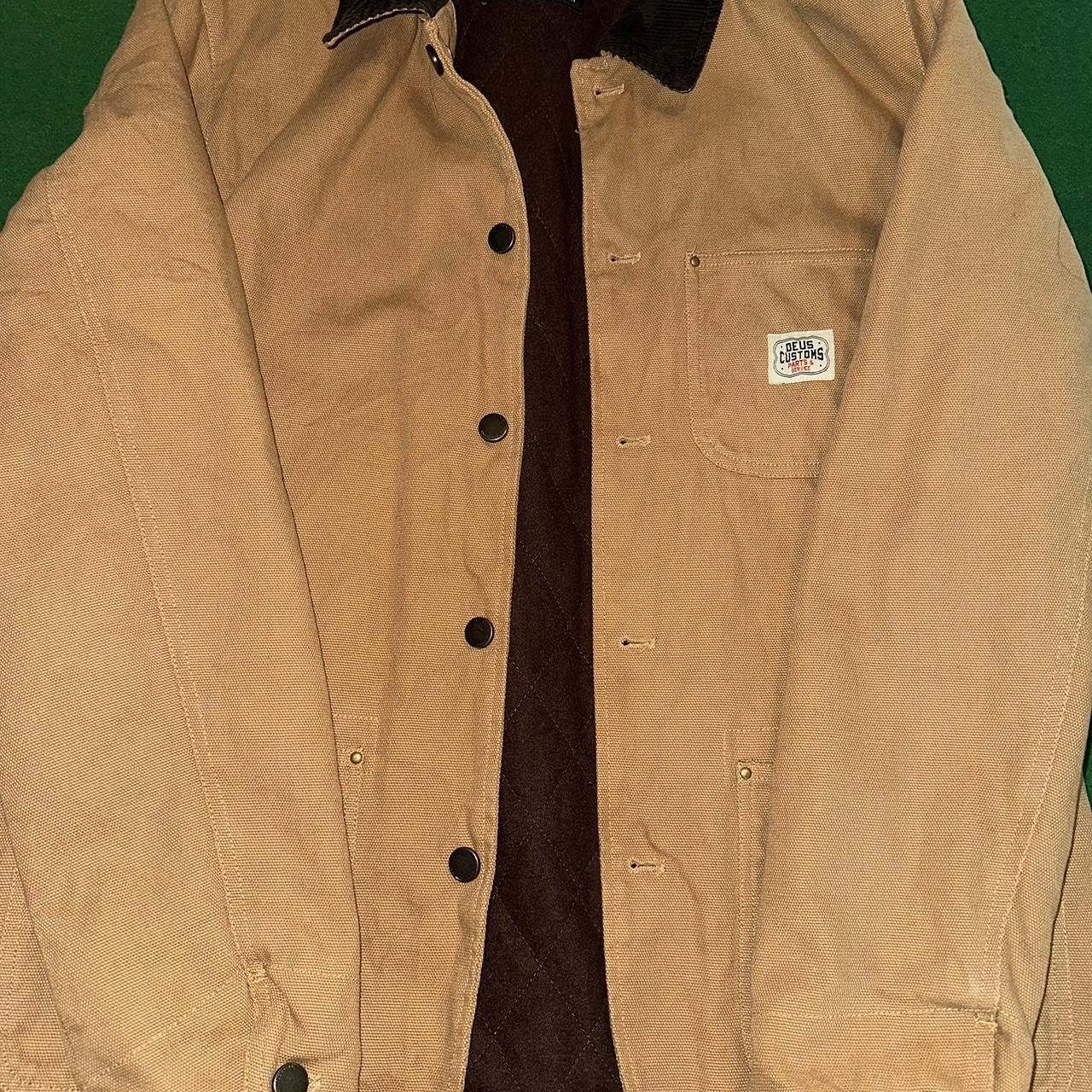 Deus Ex Machina Jacket Canvas jacket with corduroy... - Depop