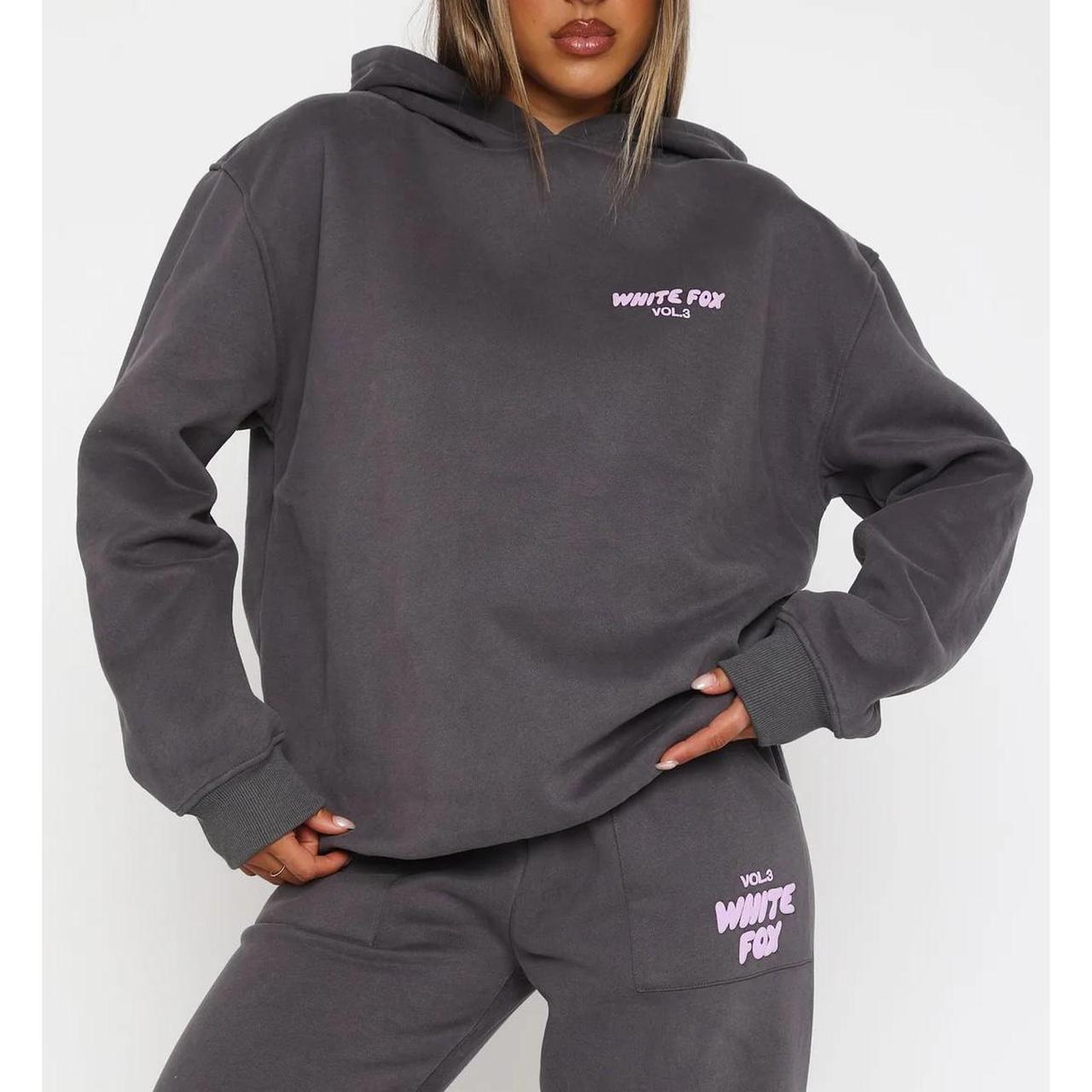 White Fox Volcanic Hoodie in size S/M - never work... | Depop