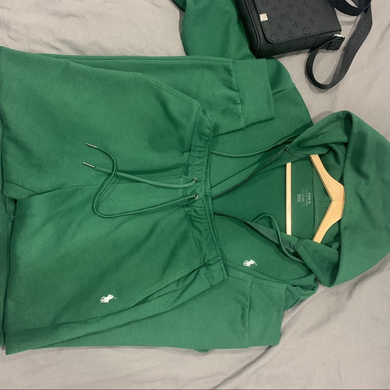 Polo Ralph Lauren technical tracksuit in khaki/green... - Depop