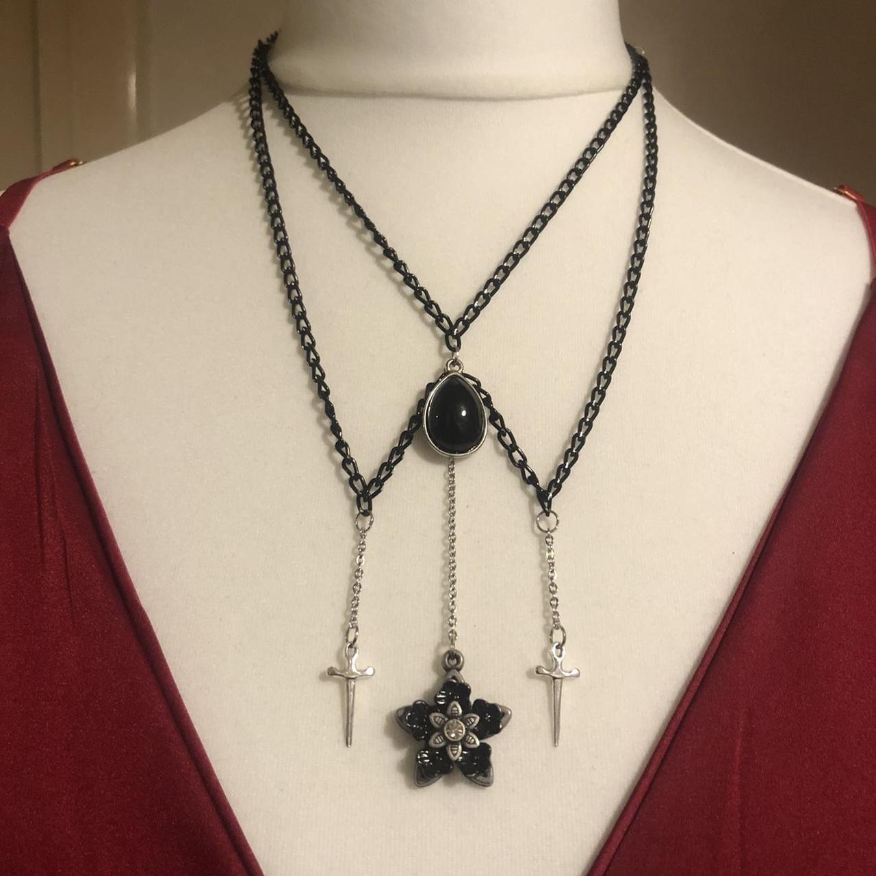 Handmade gothic charm necklace. Handmade by me with... - Depop