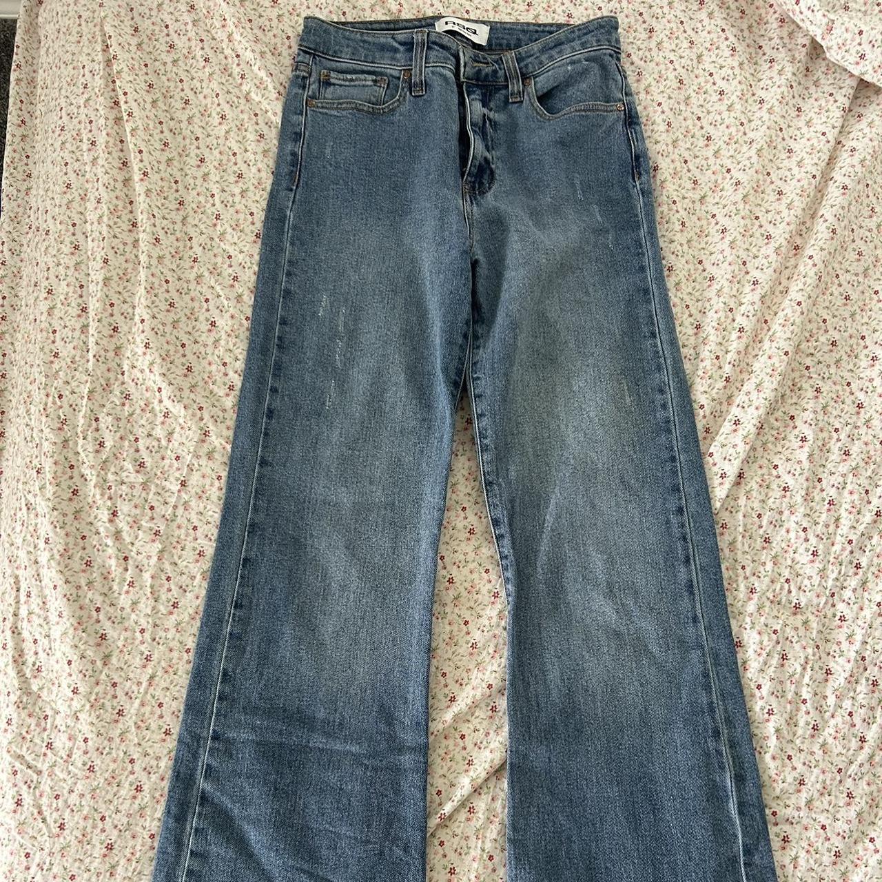 Size 27 high rise flair jeans - Depop