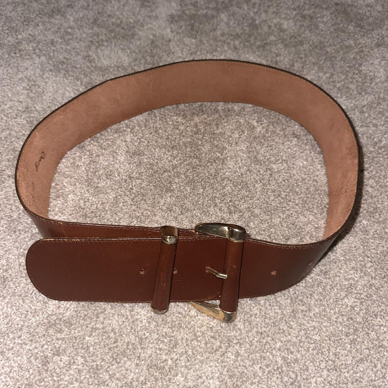 Vintage Omega Leather Belt Super cute and vintage!... - Depop