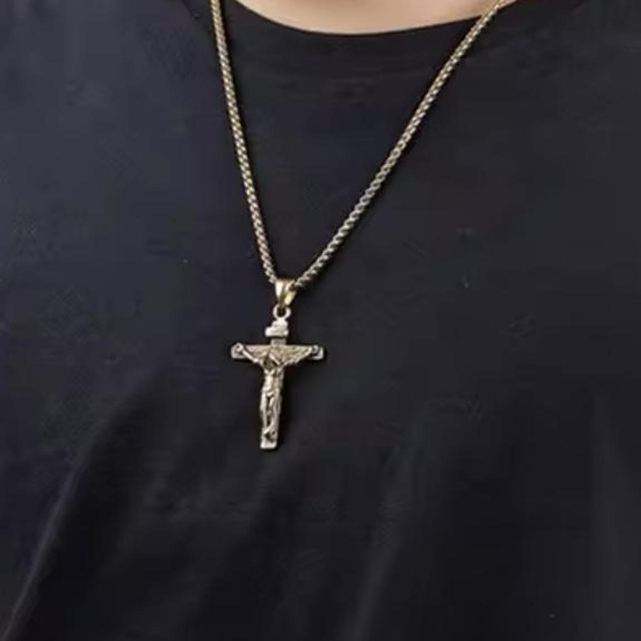 Religious Jesus On cross chain men’s women’s Have... | Depop