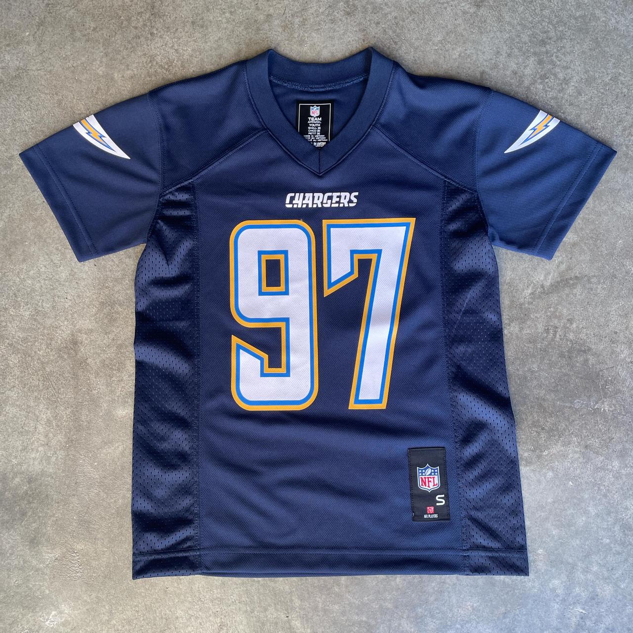 RARE MODERN JOEY BOSA NUMBER 97 NFL CHARGERS... - Depop
