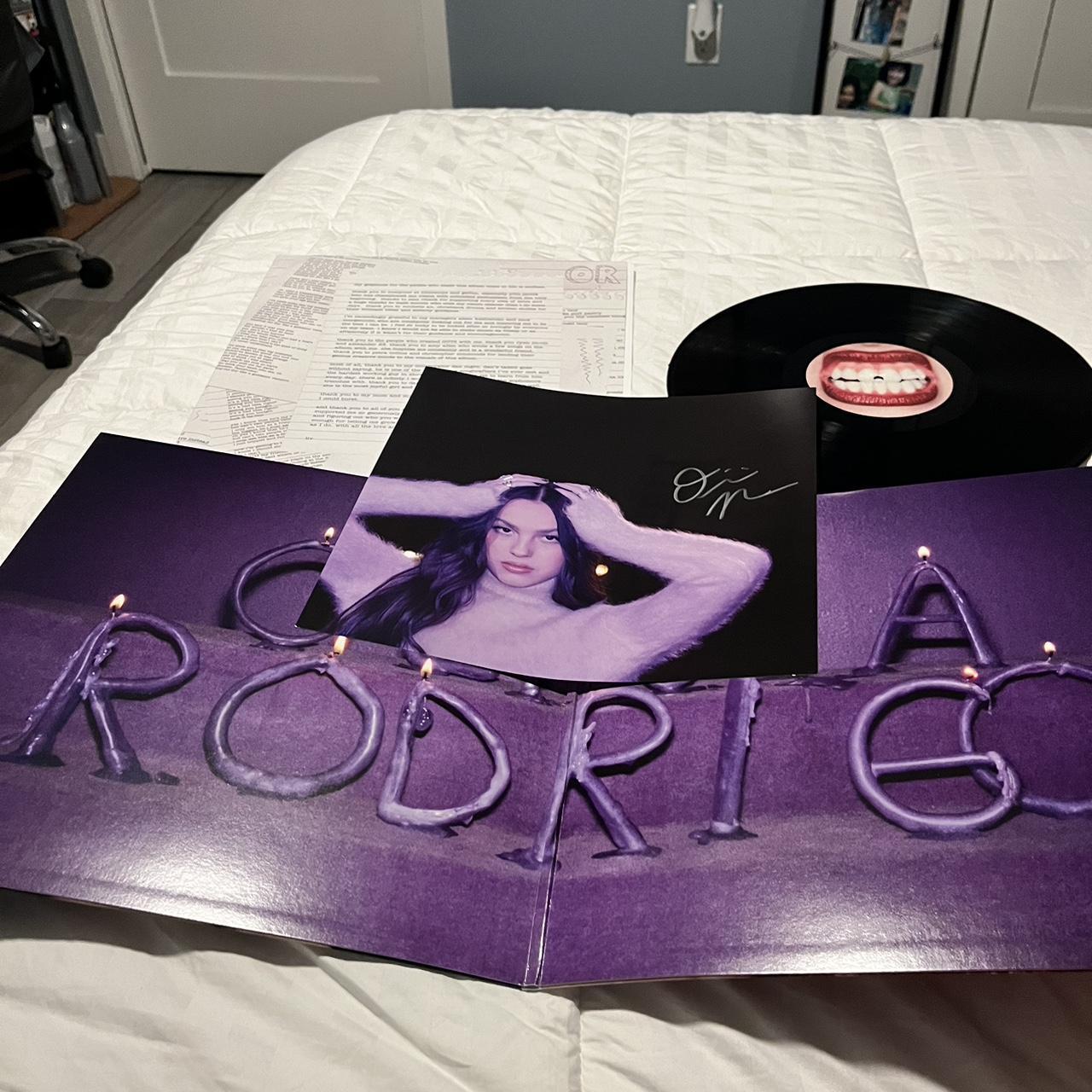 brand new signed olivia rodrigo GUTS vinyl! ordered... - Depop