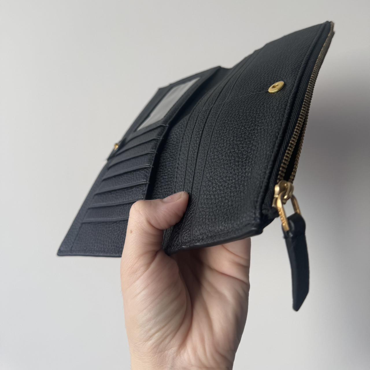 OROTON MARGOT ZIP FOLD WALLET black wallet ,... - Depop