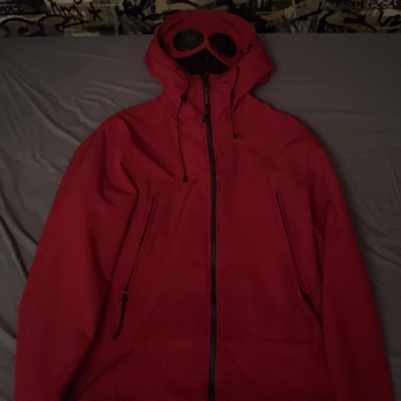 CP Company goggle coat. Red, Soft shell. Great... - Depop