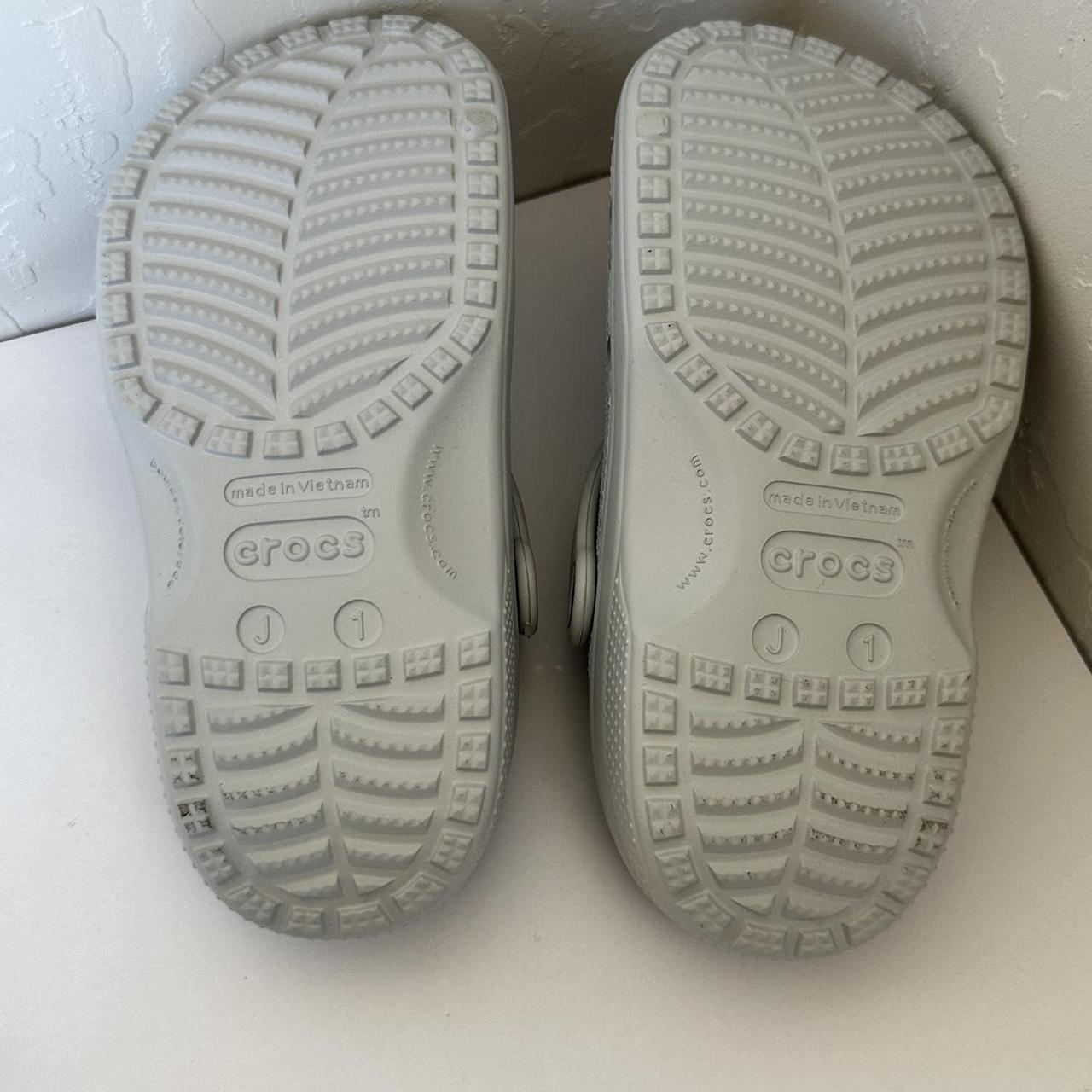 Kid’s Gray Crocs Classic Clogs Size J1 #crocs #clogs | Depop