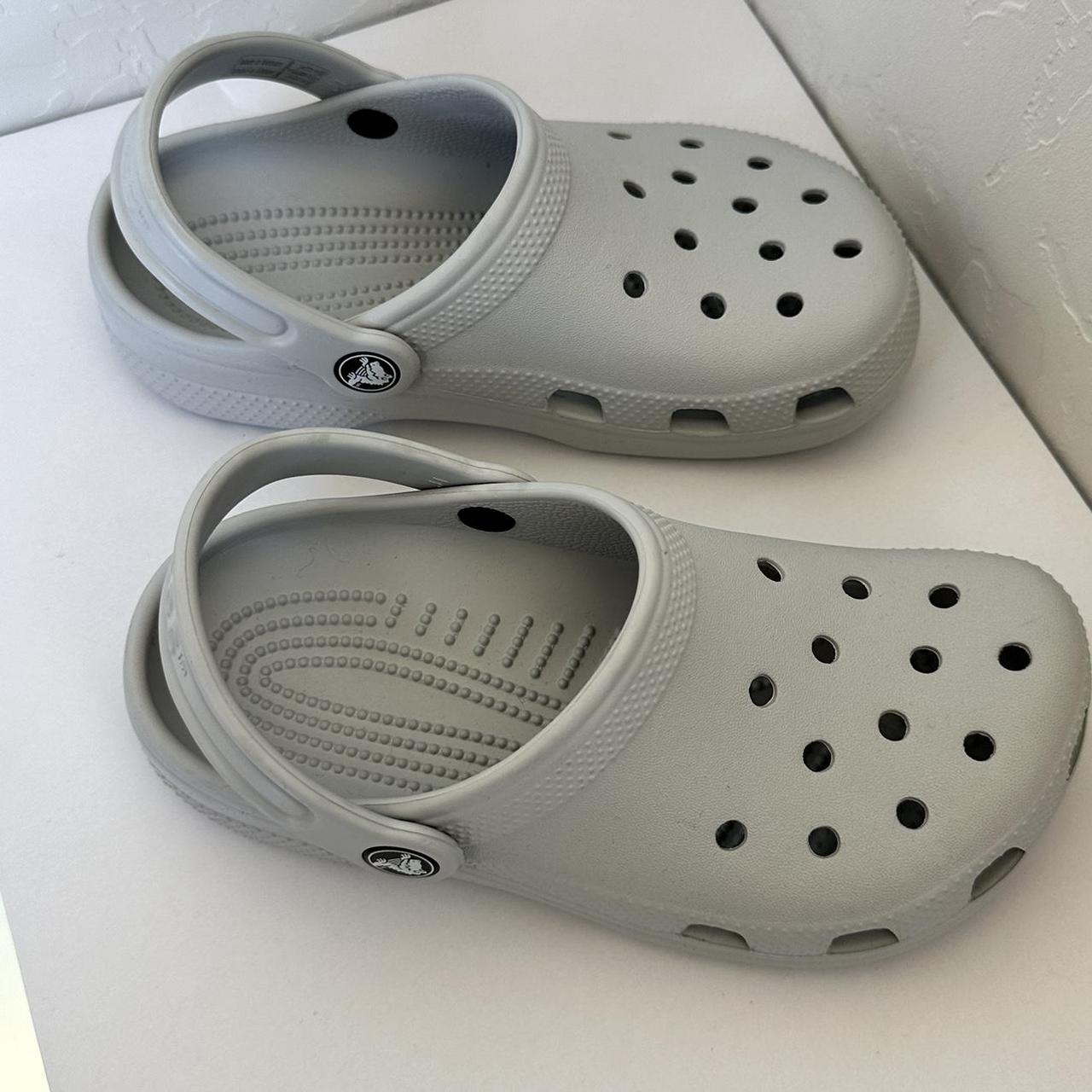 Kid’s Gray Crocs Classic Clogs Size J1 #crocs #clogs | Depop