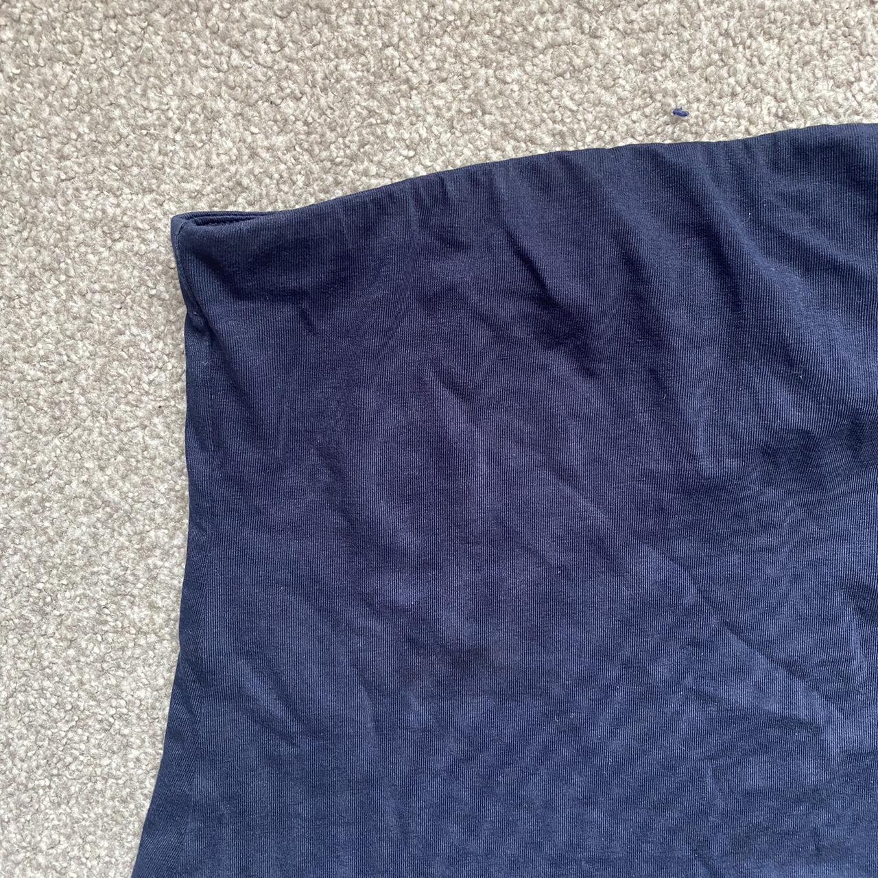 Navy blue, tube top, in great condition and very... - Depop
