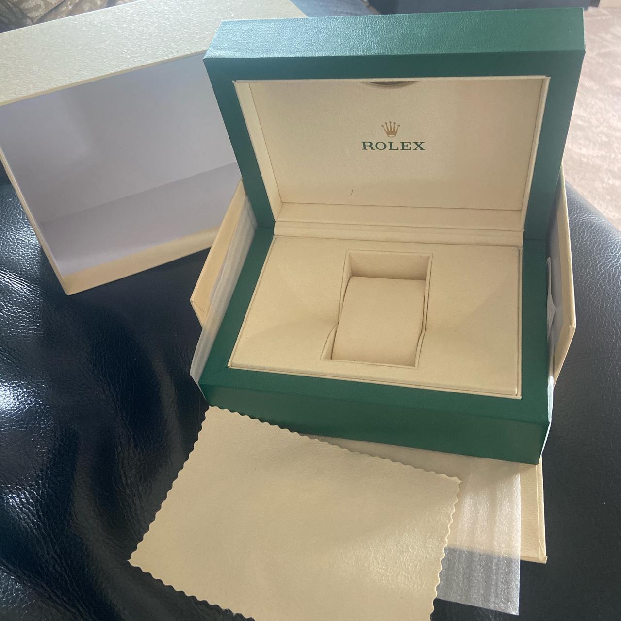 EMPTY rolex box. Green & cream boxes. Selling as I... - Depop