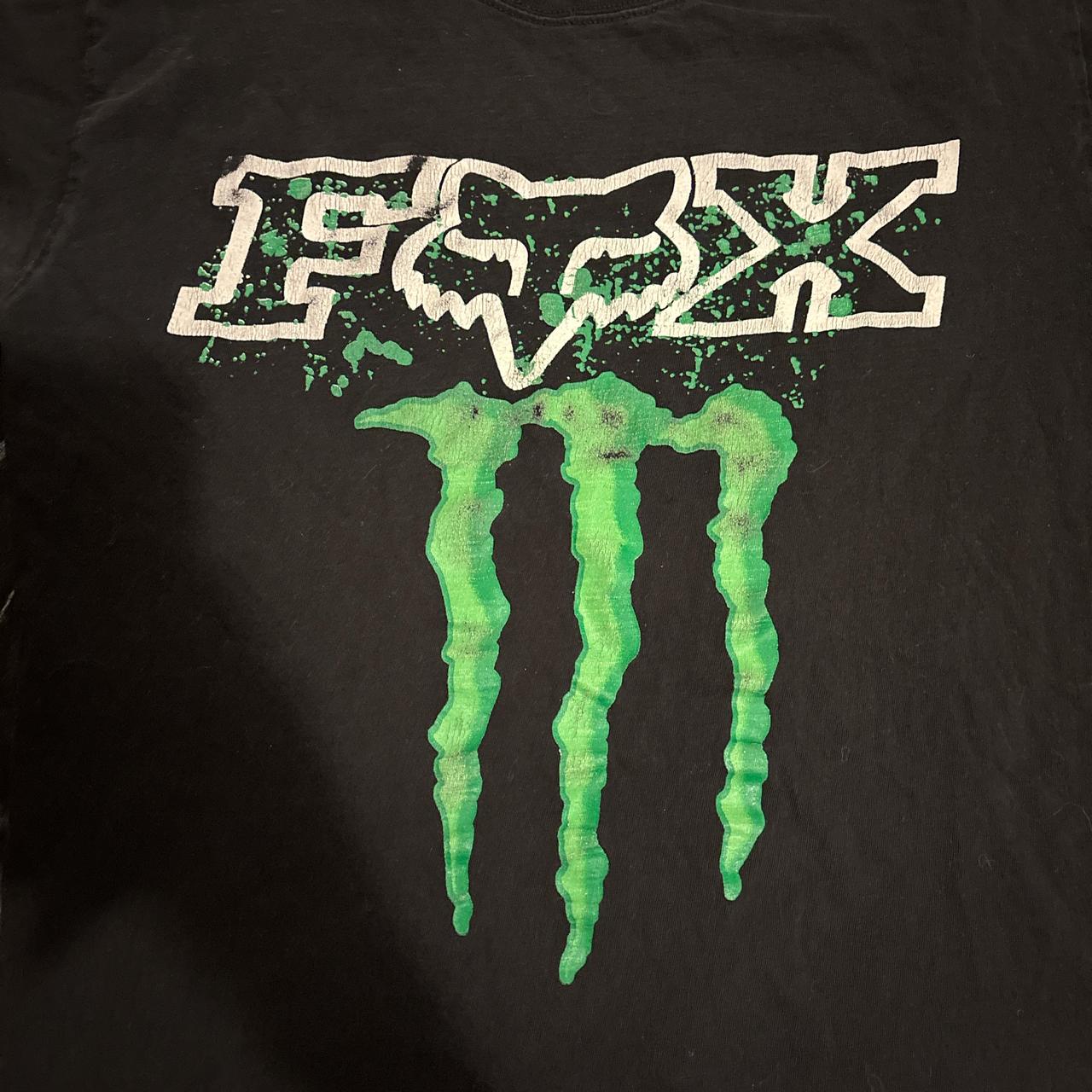 Black and green Monster Energy Fox Racing... | Depop