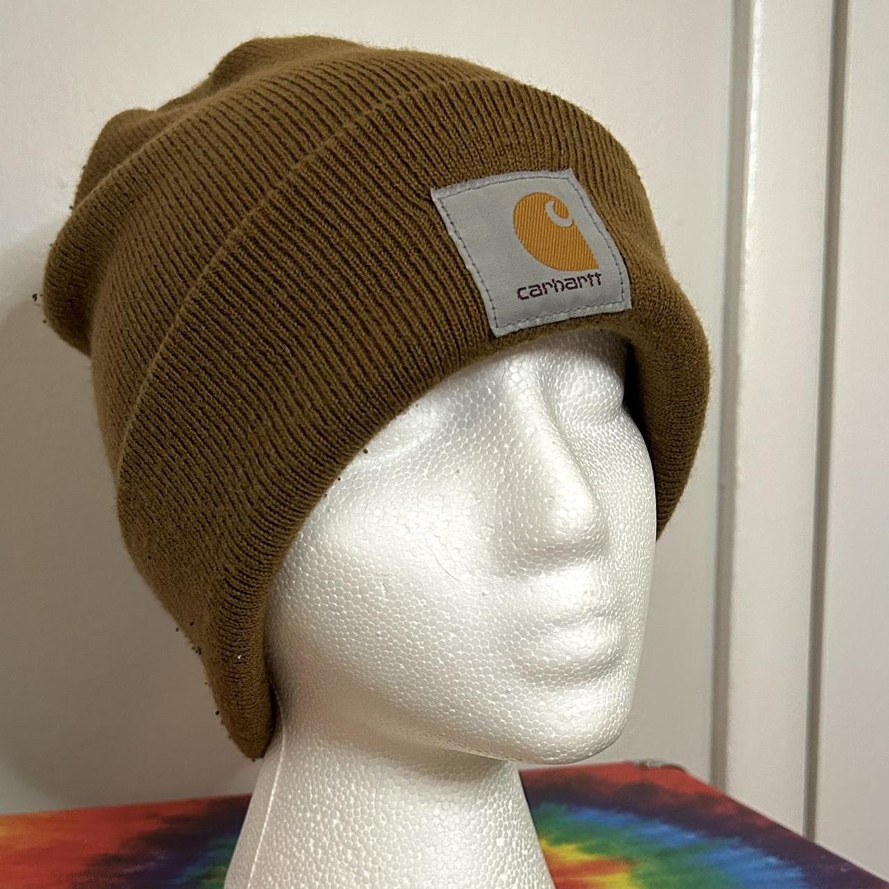 brown Carhartt beanie #carhartt #carharttbeanie #beanie - Depop
