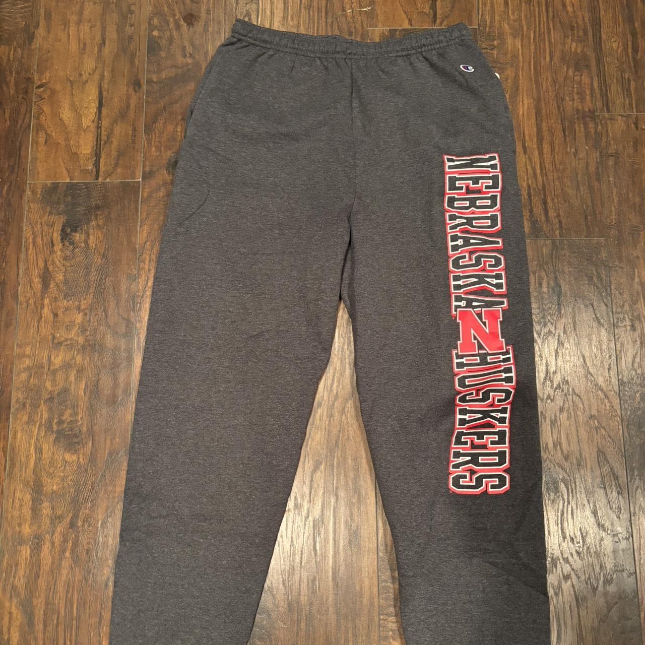 Champion university of Nebraska sweatpants with... | Depop