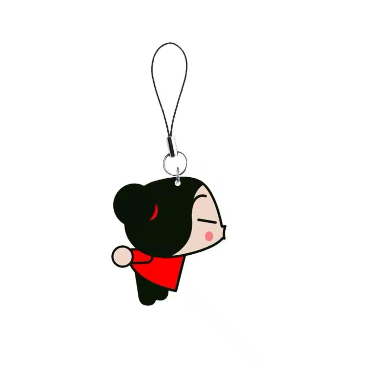 Pucca Phone charm🖤 ️ -CONDITION- Glossy with minor... | Depop