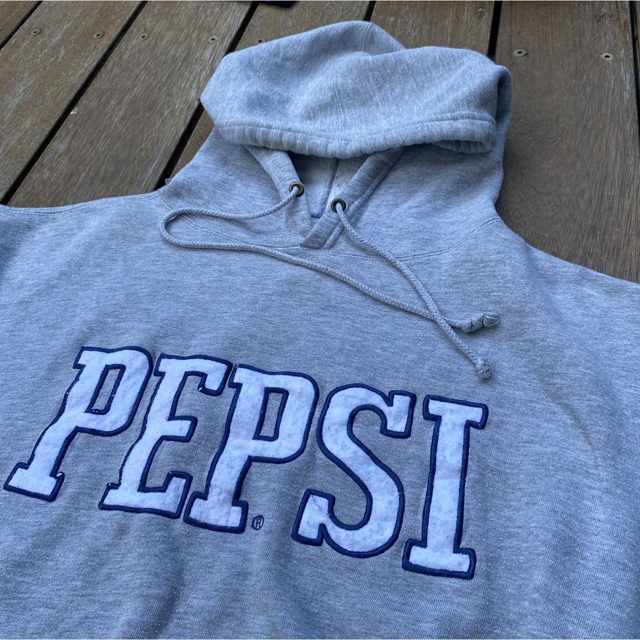 Men's Grey and White Hoodie | Depop