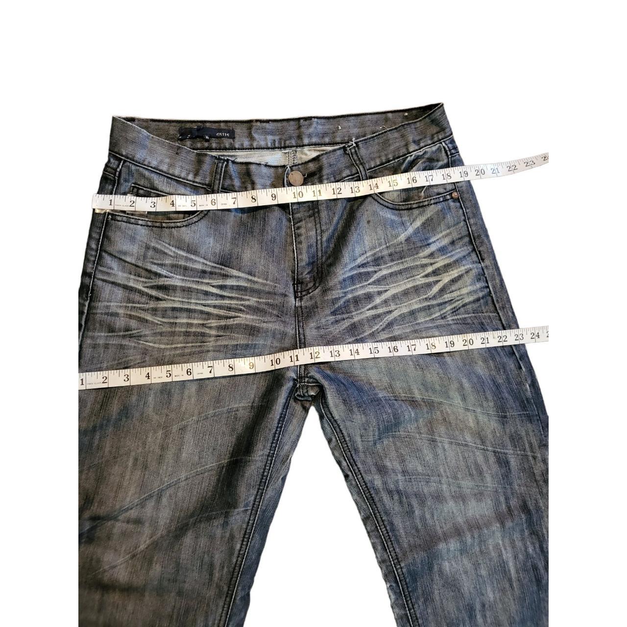 GS115 Blue Denim Straight Leg Sz 36 Jeans... - Depop