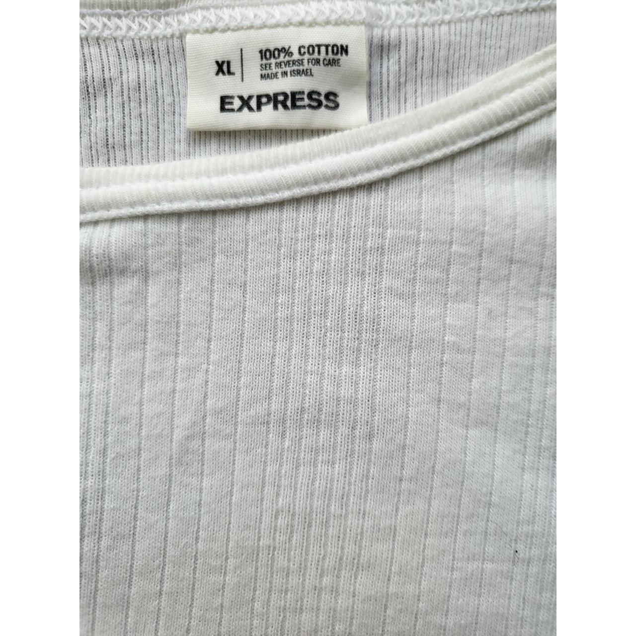 Express Shirt Men Sz XL Long Sleeve White Vintage... - Depop