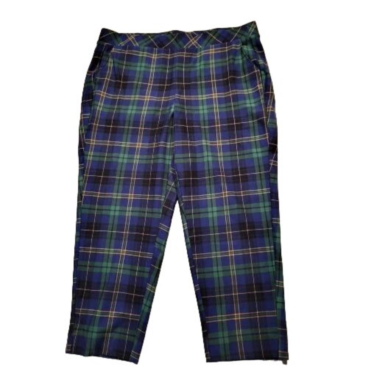 Torrid Tartan Plaid Pants Women Sz 3R Multicolor... - Depop
