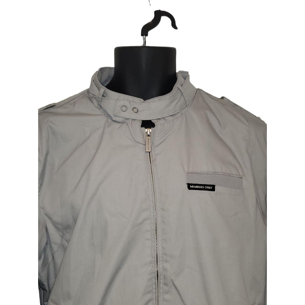 Members Only Jacket Mens L MO Moto Full Zip Cafe... - Depop