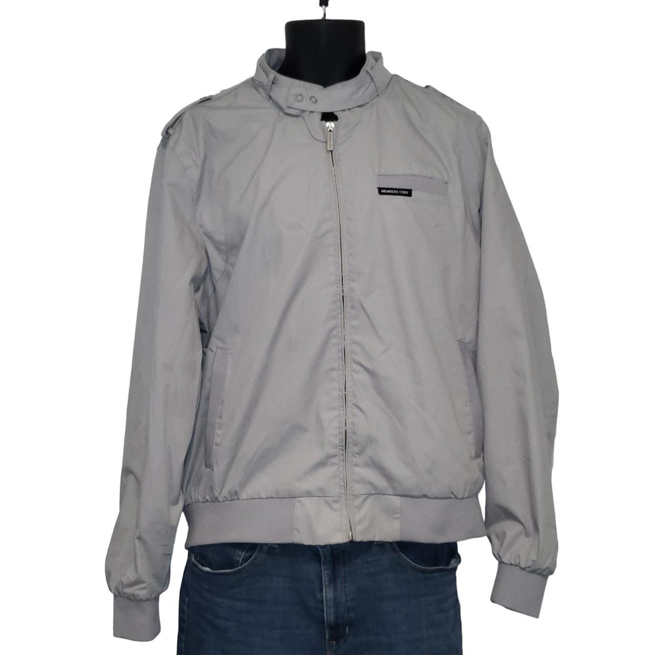 Members Only Jacket Mens L MO Moto Full Zip Cafe... - Depop
