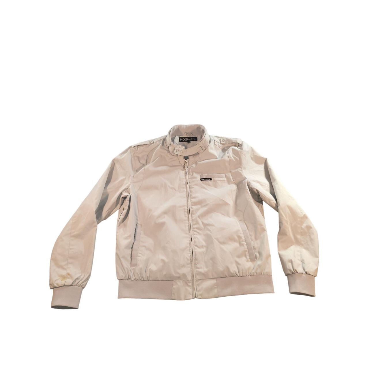 Members Only Jacket Mens L MO Moto Full Zip Cafe... - Depop