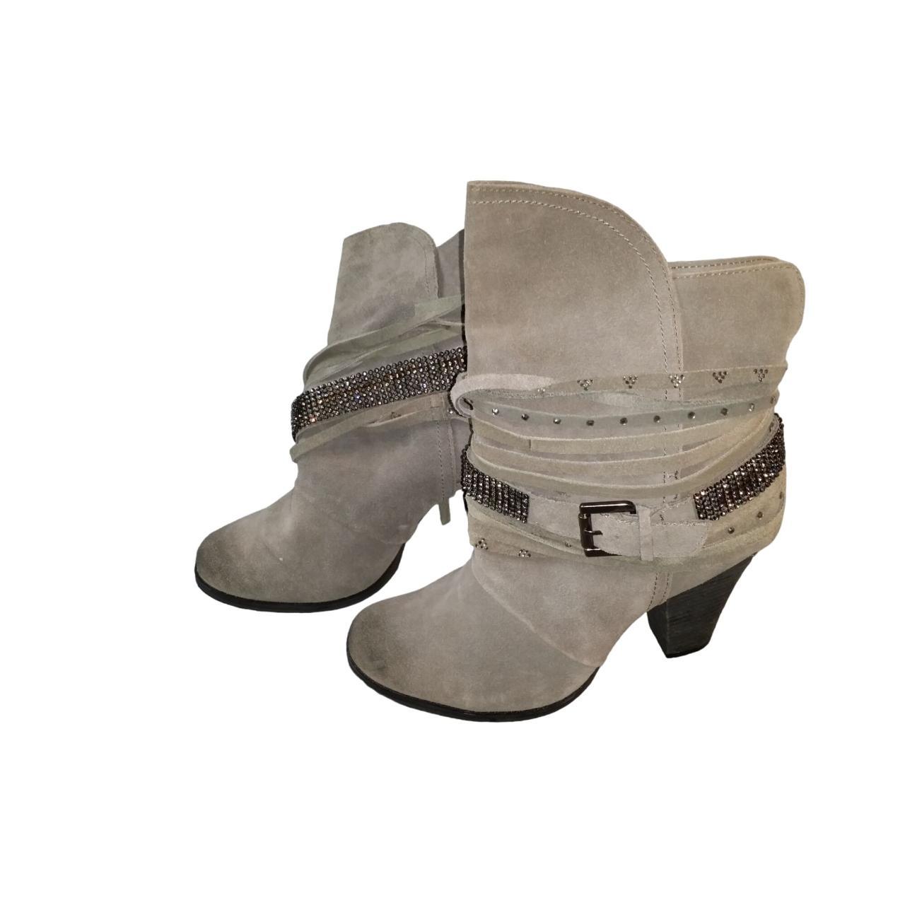 Naughty Monkey Suede Slouch Ankle Booties Women Sz... - Depop