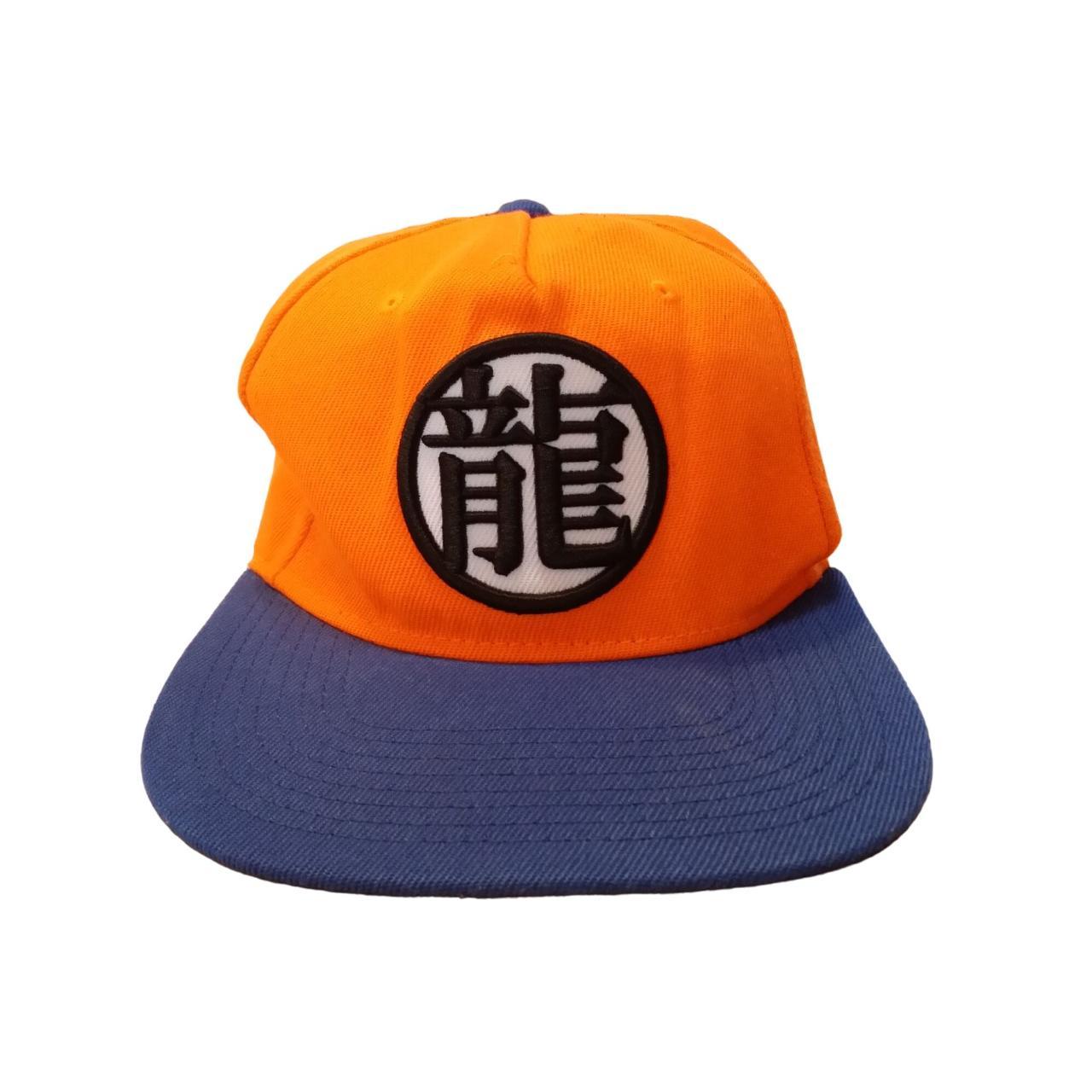Dragon Ball Z Snapback Hat Kanji Orange Blue... - Depop