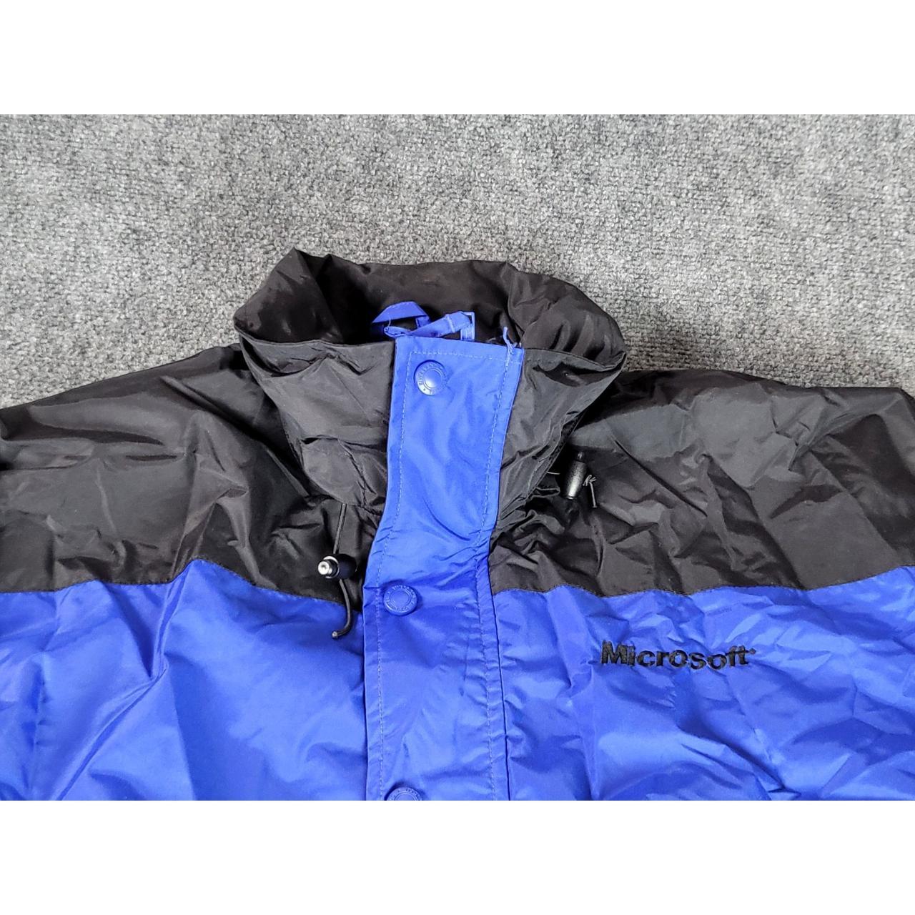 Microsoft Rivers End Dry Wear Jacket Men Sz L Blue... - Depop