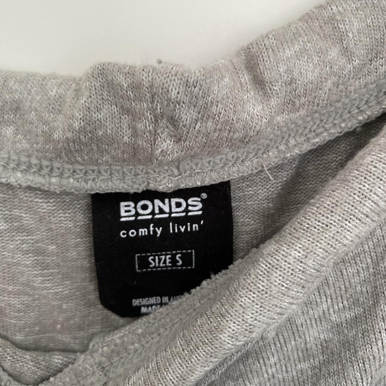 grey bonds wide leg pants - Depop