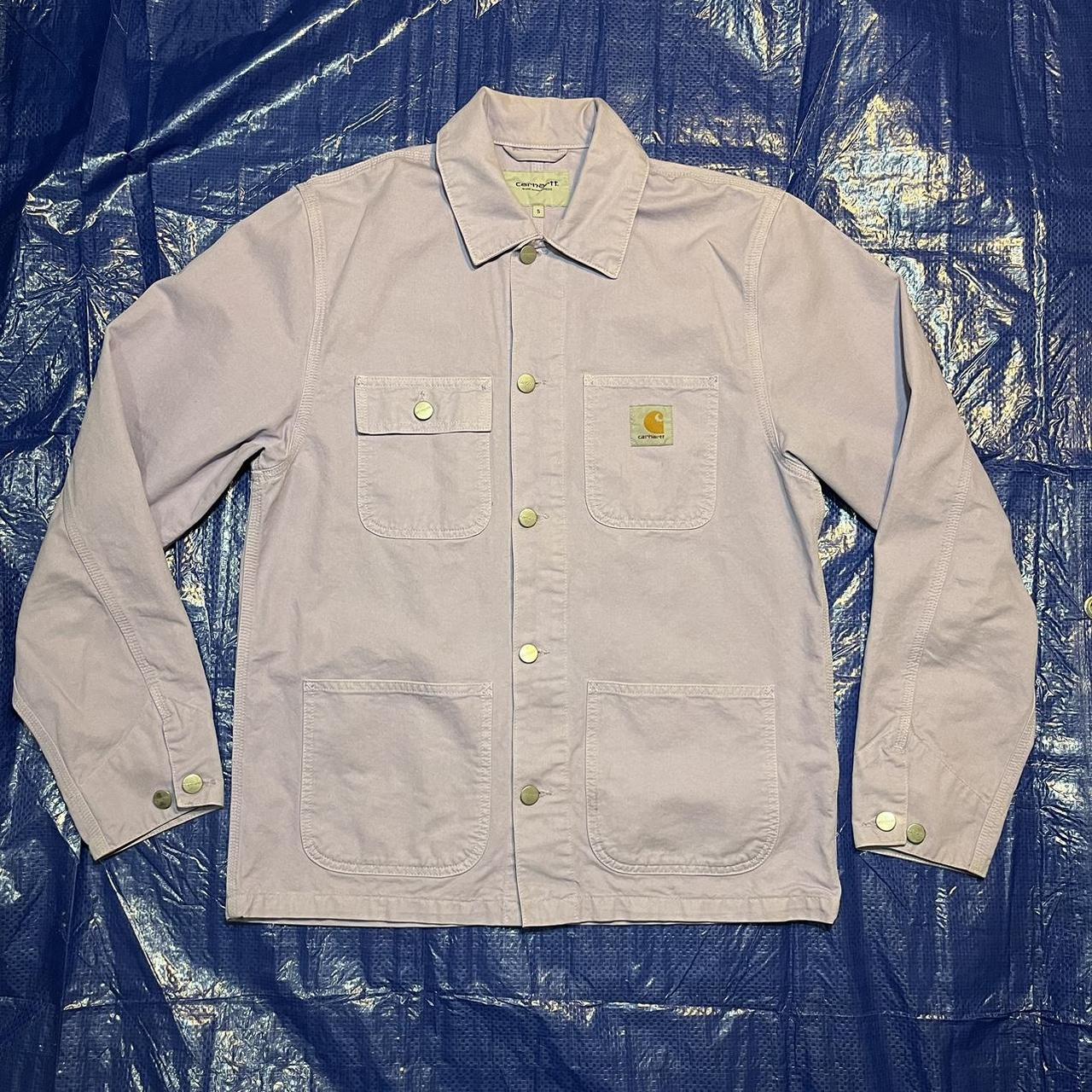 carhartt wip jacket michigan lilac light purple - Depop