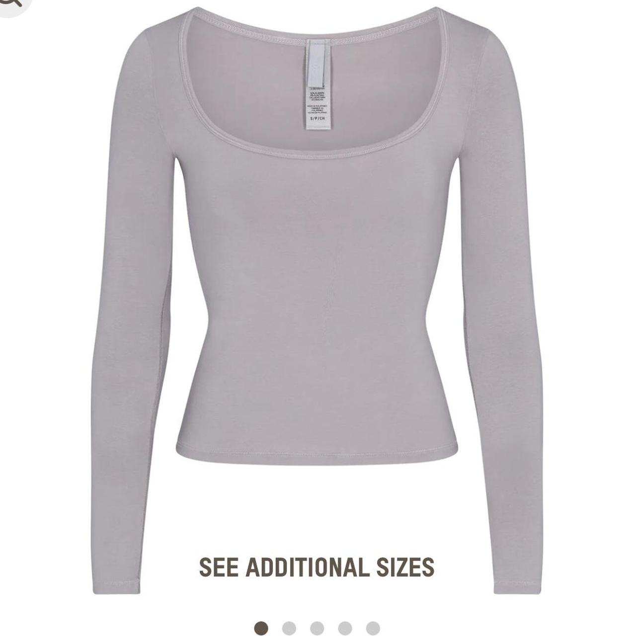 Skims vintage scoop long sleeve top - Depop