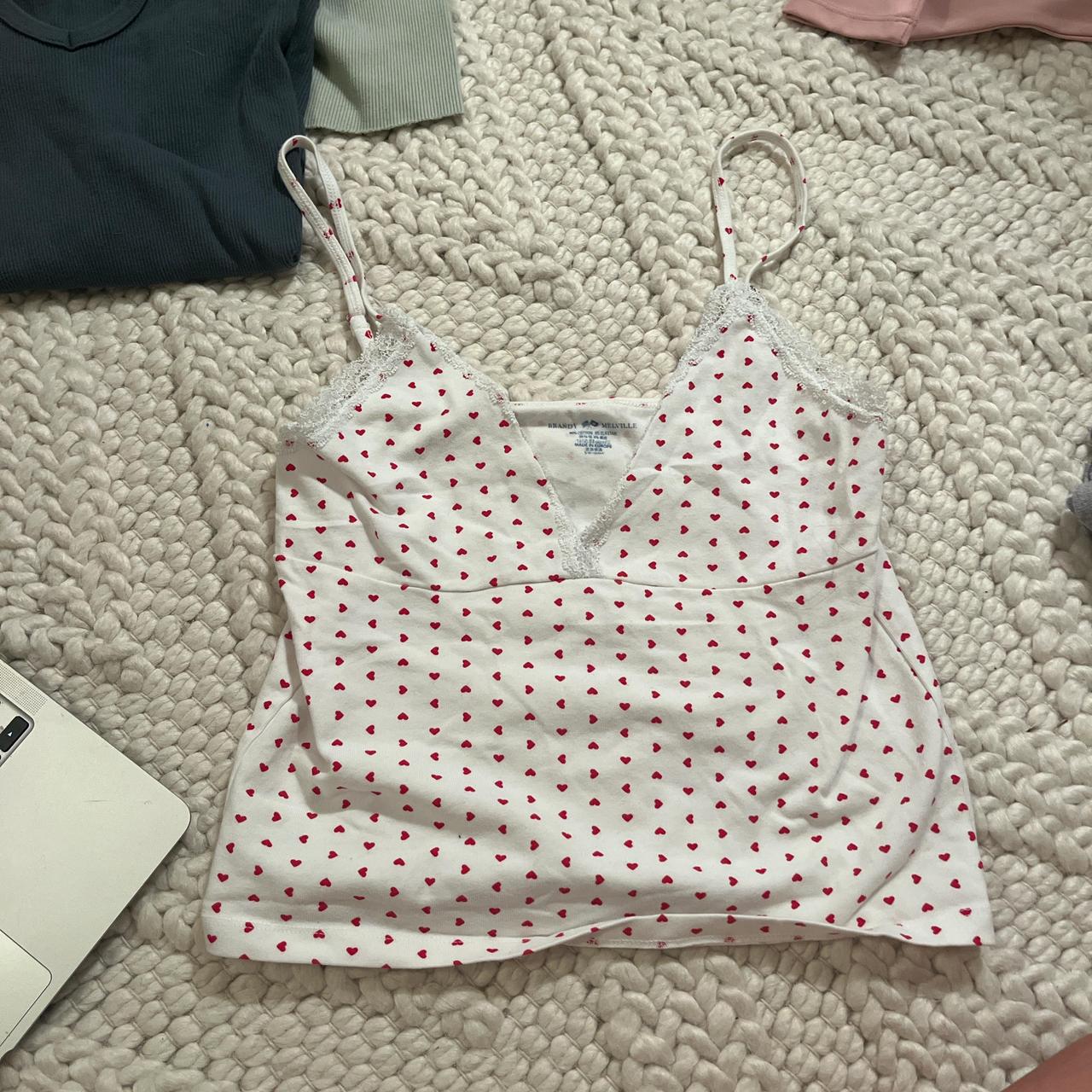Brandy Melville Heart Tank - Depop