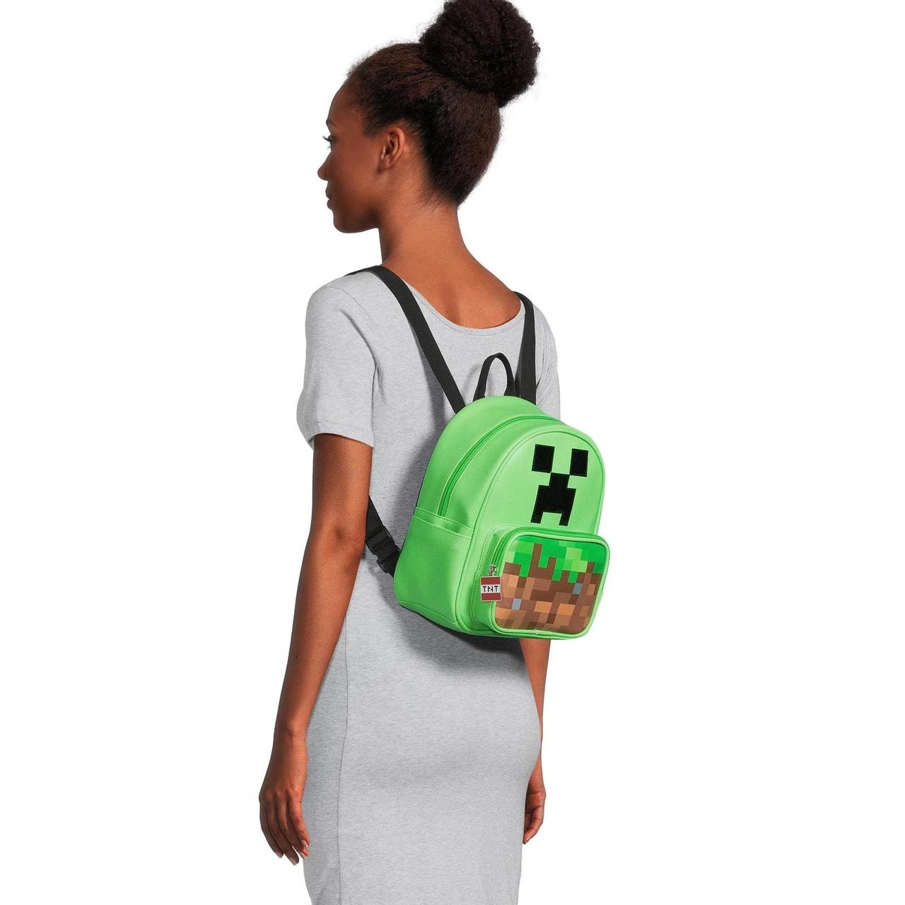 Mindcraft Creeper Mini Dome Backpack Excellent... - Depop