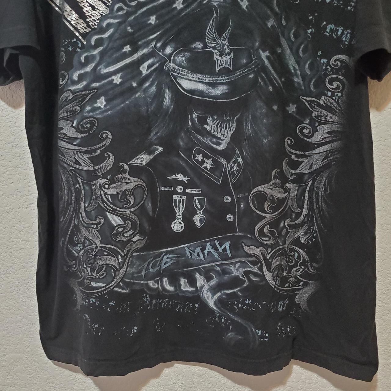 Y2K Tapout "Arrogant American" affliction style Tee... - Depop