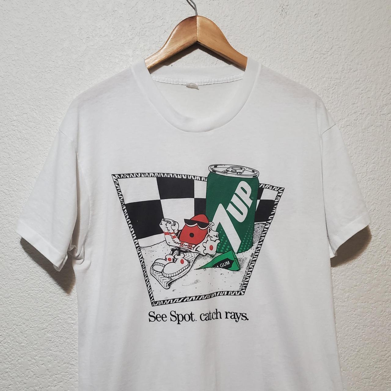 Mens vintage 80s Catch some rays 7up snack promo Tee... | Depop