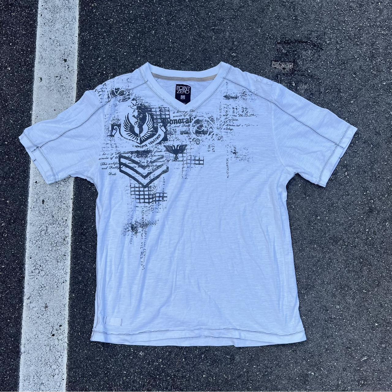 y2k Point Zero Tee great quality and condition no... - Depop