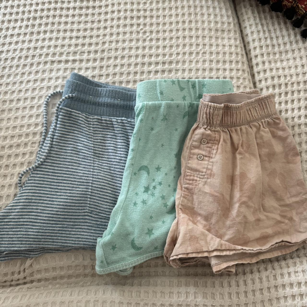 Set of 3 PJ shorts -all worn gently -all size... - Depop
